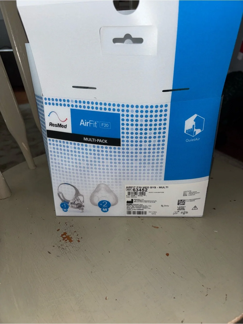 ResMed | Other | Resmed Airfit F2 Multipack Box In White And Blue ...